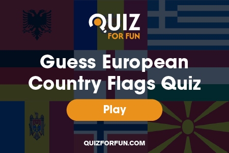 Guess European Country Flags Quiz Game